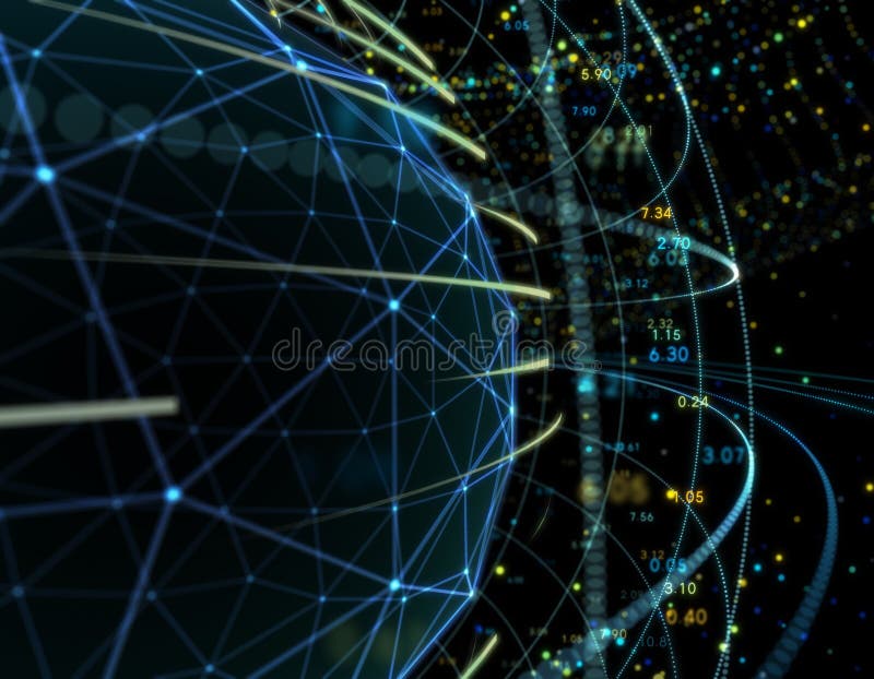 Smart Technology Planet and Data Transmission, Global Internet Digital ...