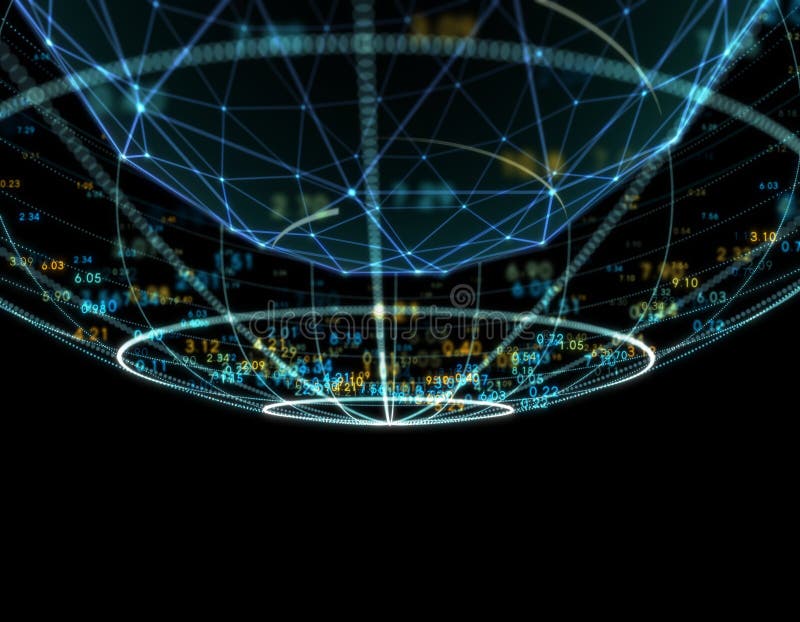 Smart Technology Planet and Data Transmission, Global Internet Digital ...