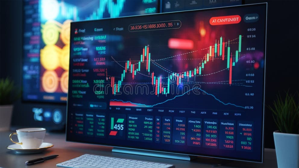 Smart Technology Screen Displaying Realistic, Eye-catching Graphics ...