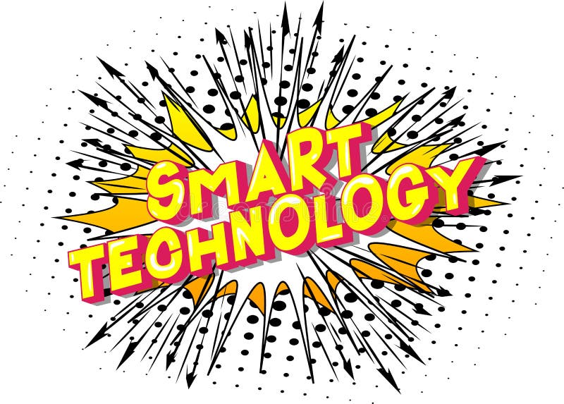 Smart Technology - Comic Book Style Words. Stock Vector - Illustration ...