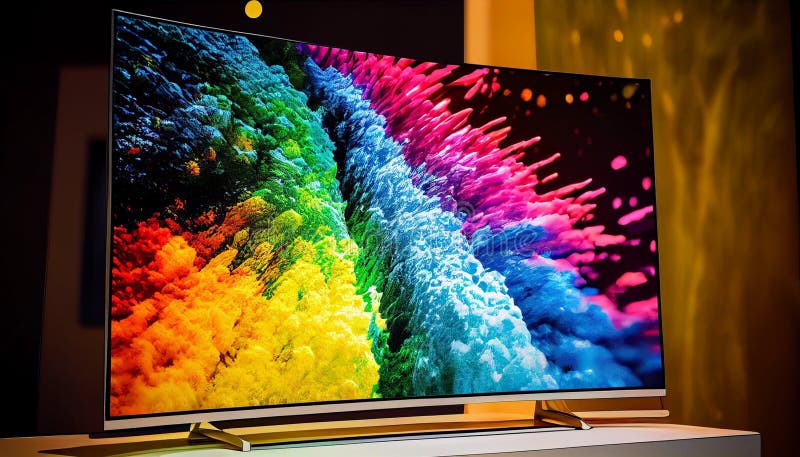 Smart television set stock illustration. Illustration of technology ...