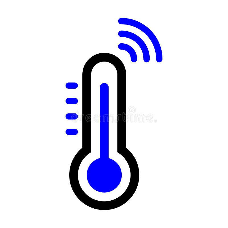 Smart Temperature Icon stock vector. Illustration of meticulously ...