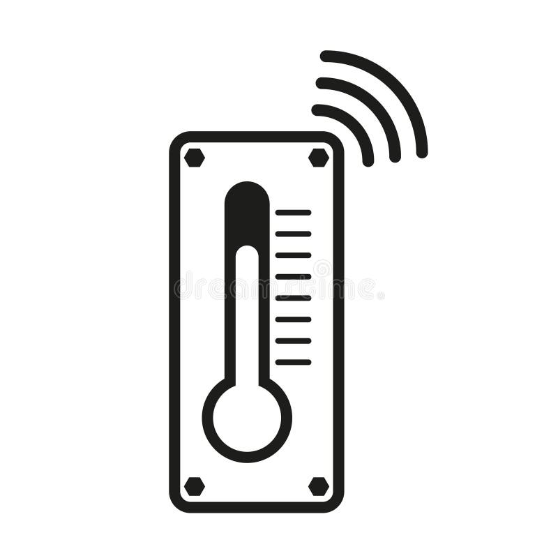 Smart Temperature Icon. Vector Illustration. EPS 10 Stock Vector ...