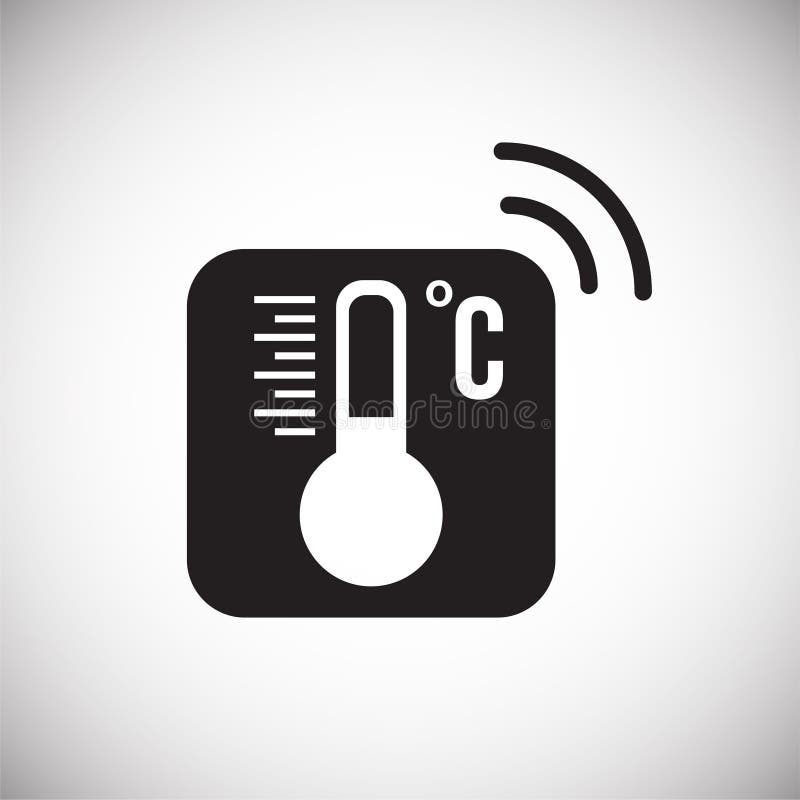 Smart Temperature Sensor on White Background for Graphic and Web Design ...