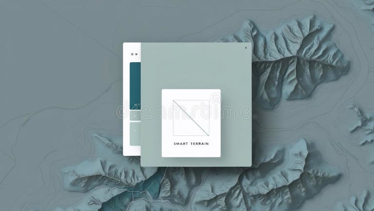 Smart Terrain Interface Concept for Landscape Visualization Stock ...