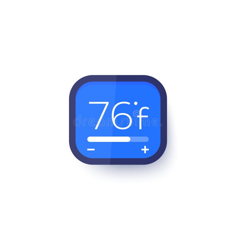 Thermostat, Temperature Control Vector Stock Vector - Illustration of ...