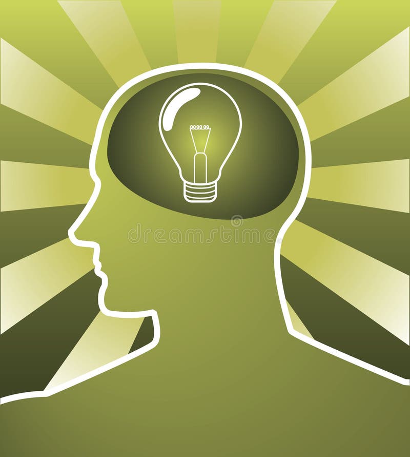 Smart thinking stock vector. Illustration of concept - 12075676