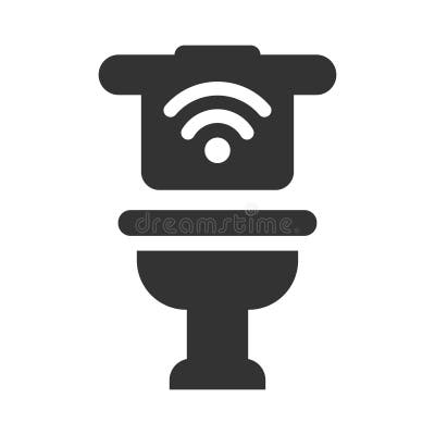 Smart toilet icon stock vector. Illustration of beautiful - 277373985