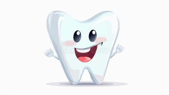 Smart Tooth Vector Drawing Cartoon Vector Illustration Stock Vector ...