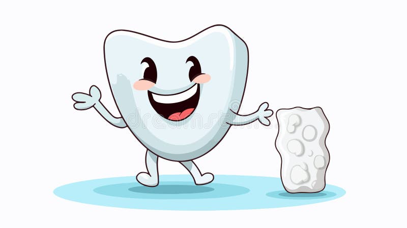 Smart Tooth Vector Drawing Cartoon Vector Illustration Stock Vector ...