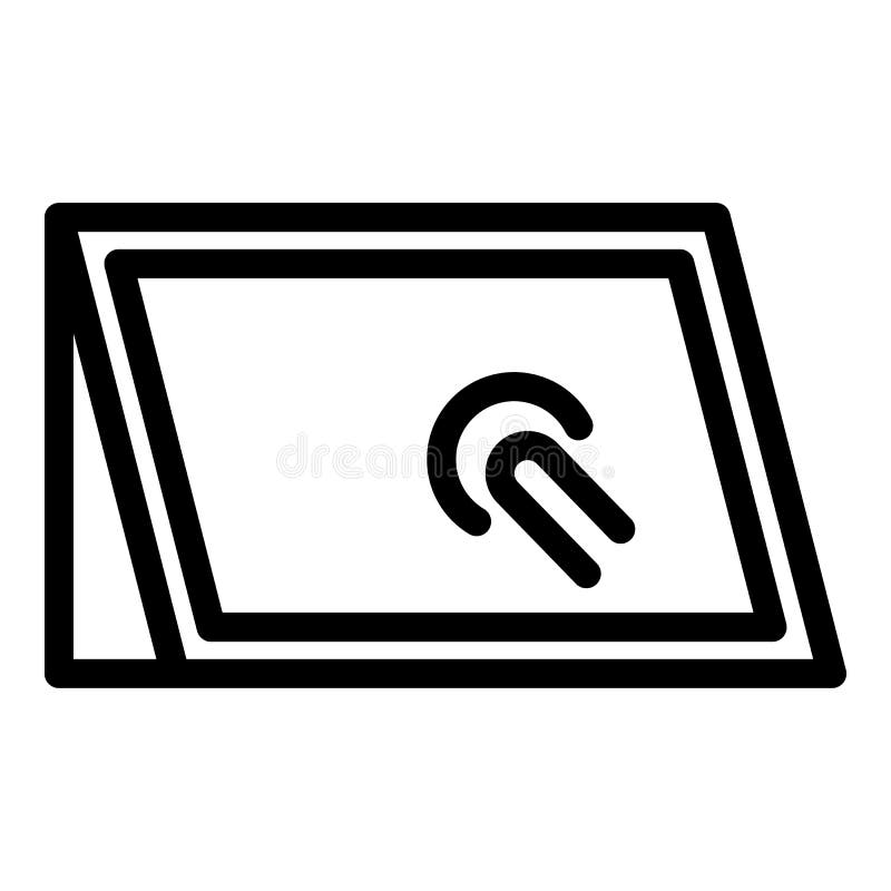 Smart Touch Icon Outline Vector. Hand App Stock Vector - Illustration ...