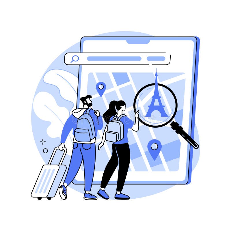 Smart Tourism System Abstract Concept Vector Illustration. Stock Vector ...