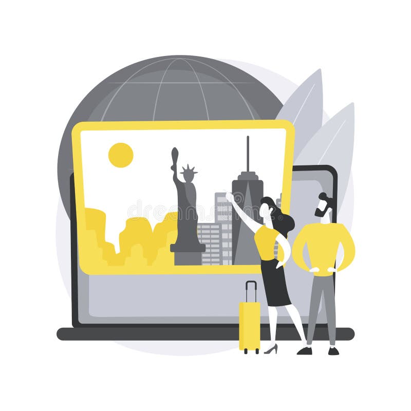 Smart Tourism System Abstract Concept Vector Illustration. Stock Vector ...