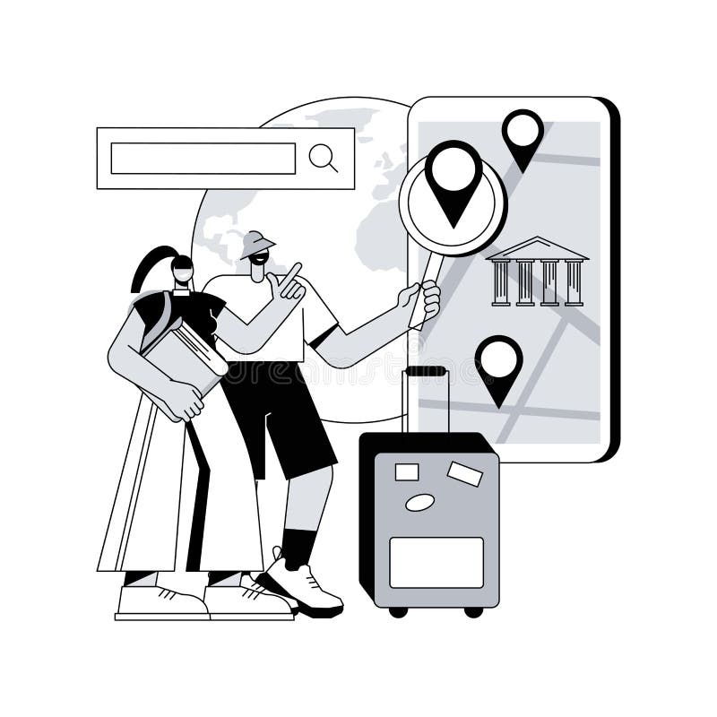 Smart Tourism System Abstract Concept Vector Illustration. Stock Vector ...