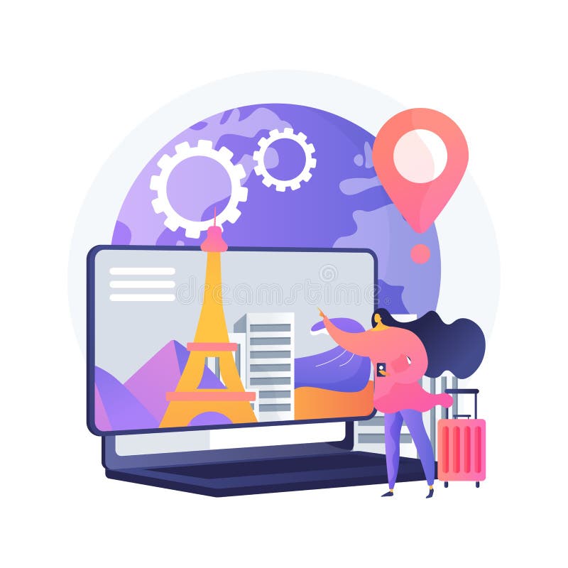Smart Tourism System Abstract Concept Vector Illustration Stock Vector ...