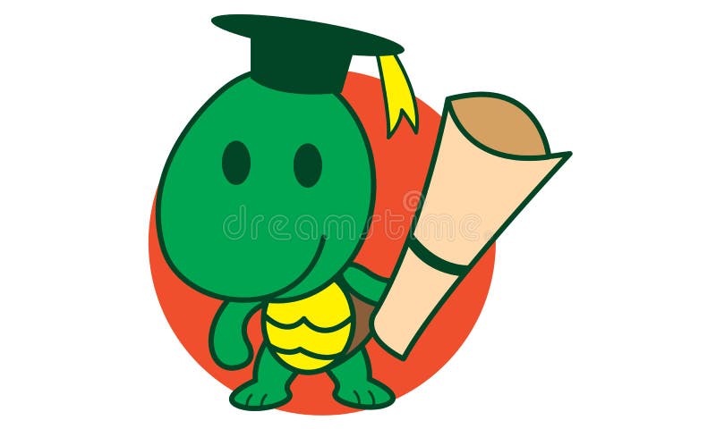 Smart Turtle stock vector. Illustration of graphic, calm - 67628677