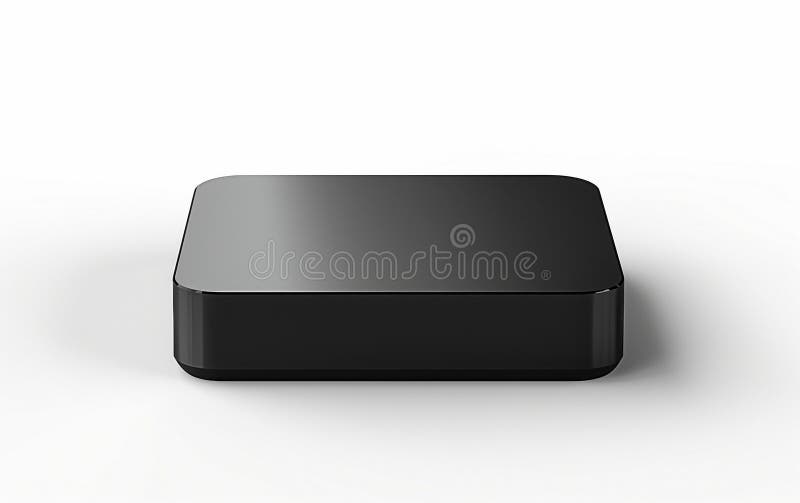 Smart TV Box on White Background Stock Illustration - Illustration of ...
