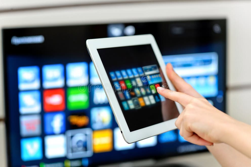 Smart tv. stock image. Image of device, media, smart - 51709129