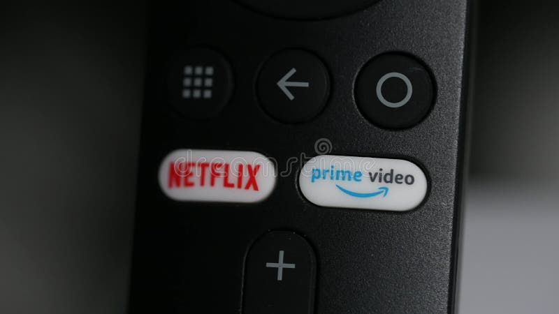 Smart Tv Controller with Netflix and Prime Video Buttons. Modern World ...