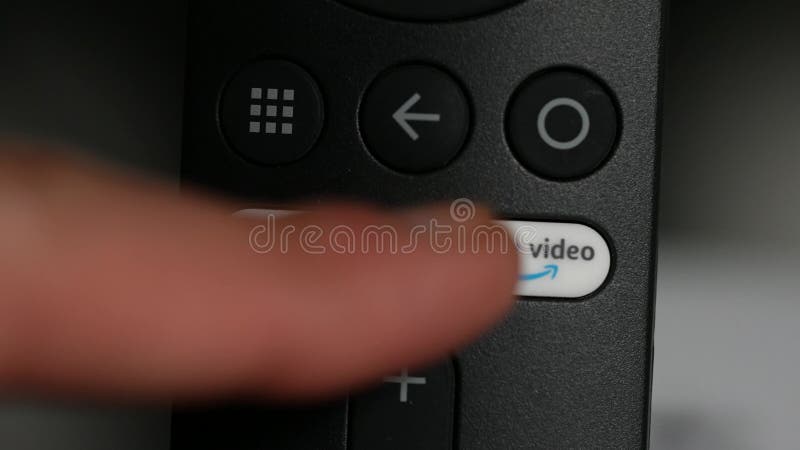 Smart Tv Controller with Netflix and Prime Video Buttons. User is ...