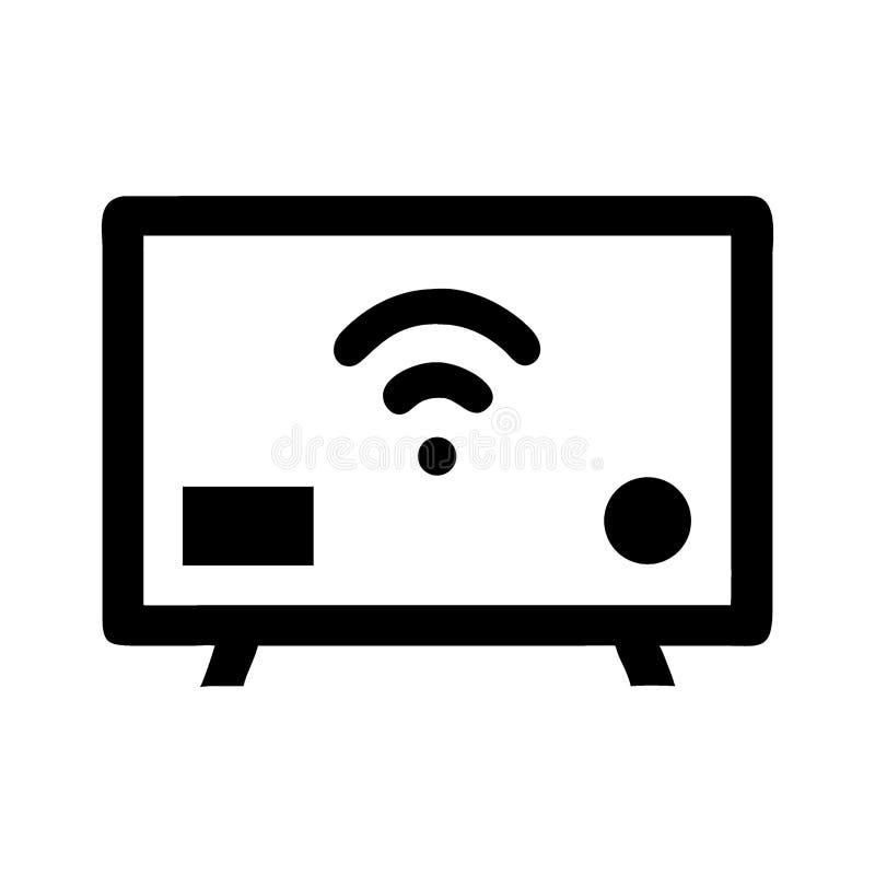 Smart tv icon stock illustration. Illustration of graphic - 381148461