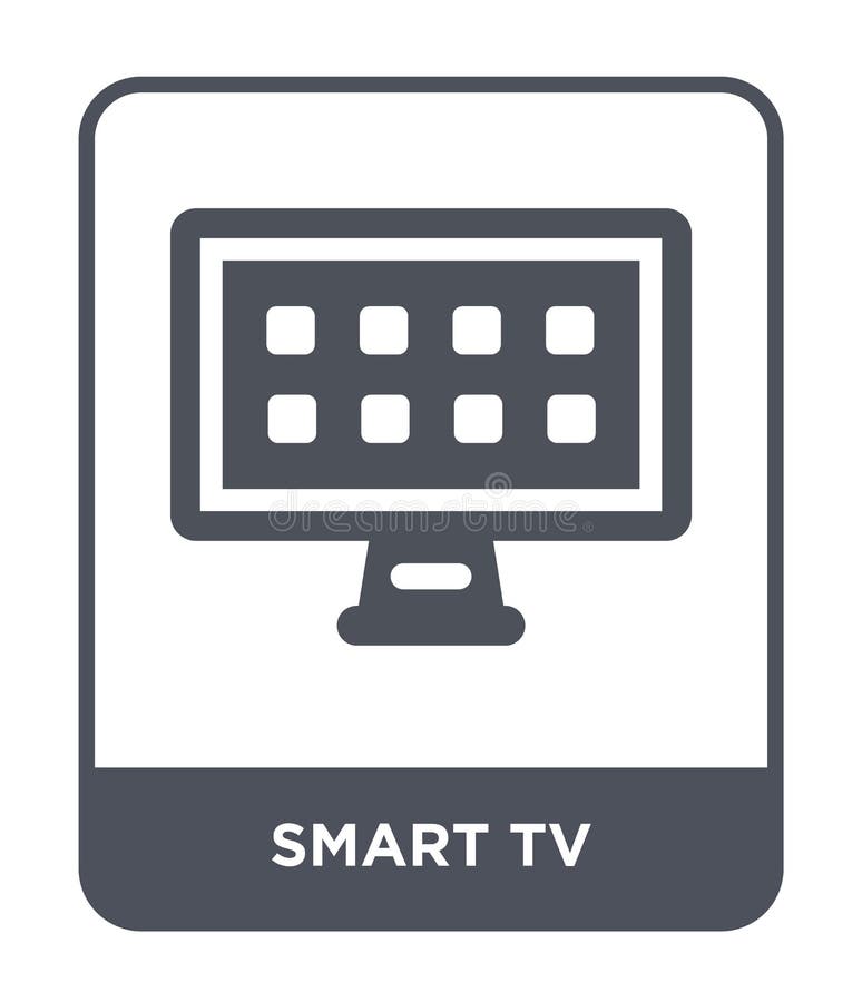 Smart Television Icon in Trendy Design Style. Smart Television Icon ...
