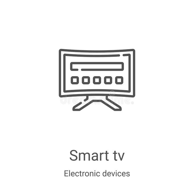 Smart Icon Vector from Technology Collection. Thin Line Smart Outline ...