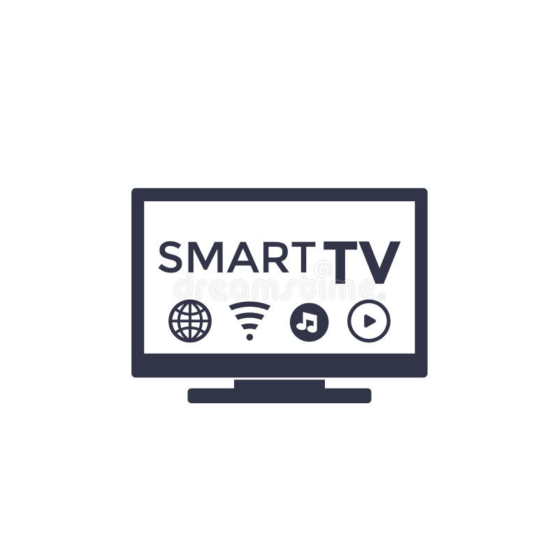 Smart TV Mode Icon. Retro Television Symbol. Stock Vector ...