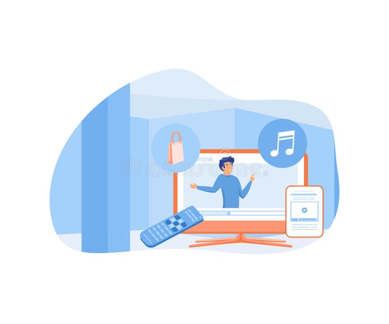 Interactive Broadcasting Stock Illustrations – 787 Interactive ...