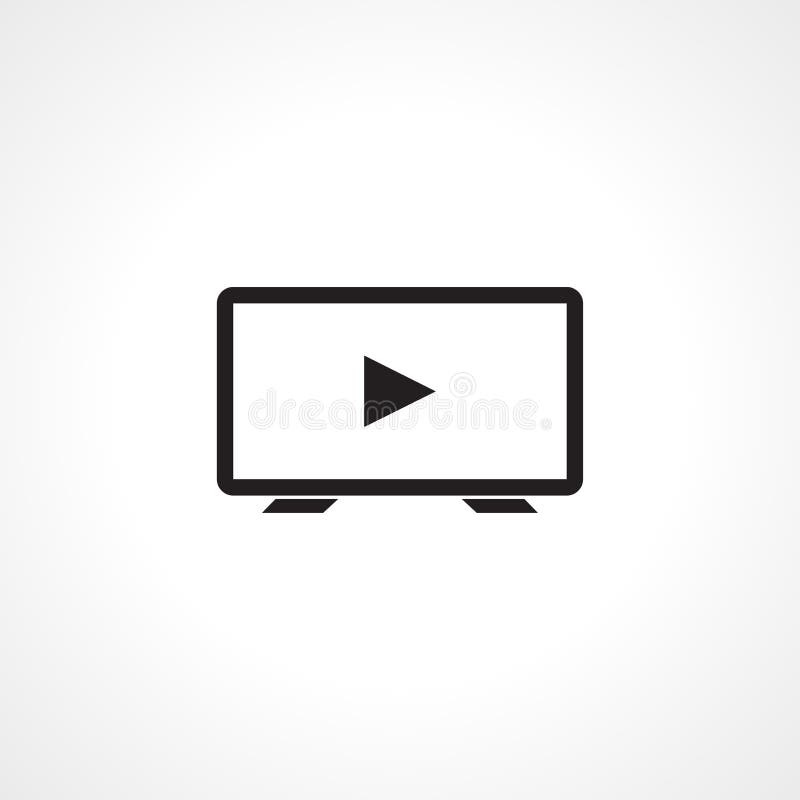 Smart Tv Play Icon. Smart Tv Play Vector Icon Stock Vector ...