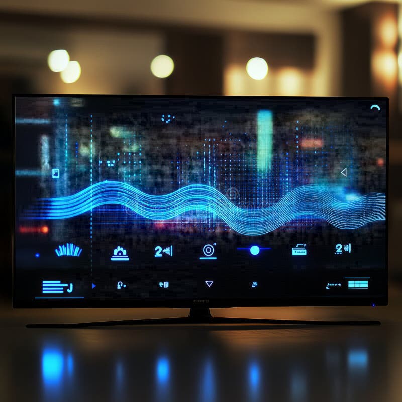 Smart TV Interface Features Interactive Voice Commands Content ...