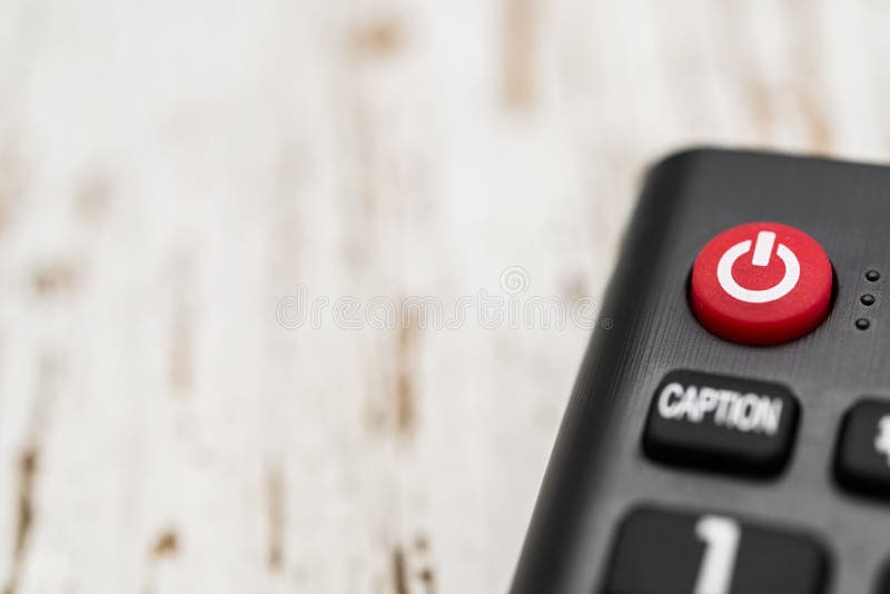 Smart Tv Remote Control with Power Button. Concept of Entertainment ...