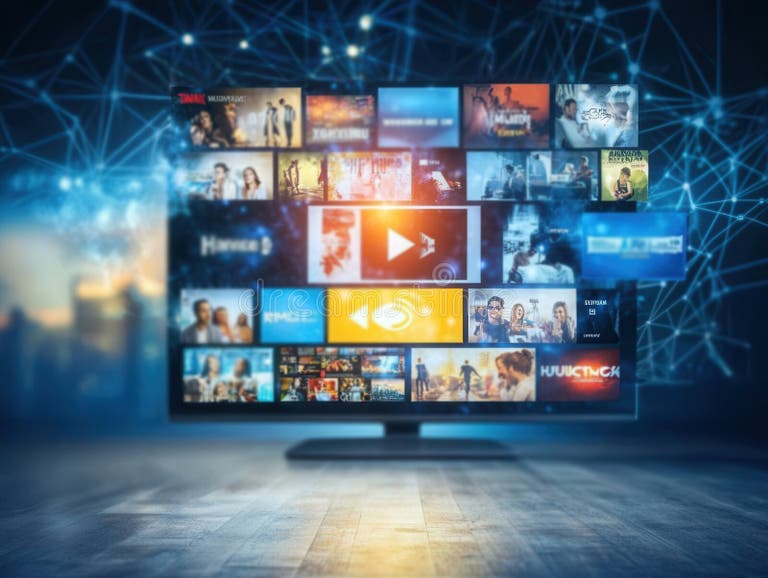 Smart Tv Showing Streaming Platform Interface with Video on Demand ...