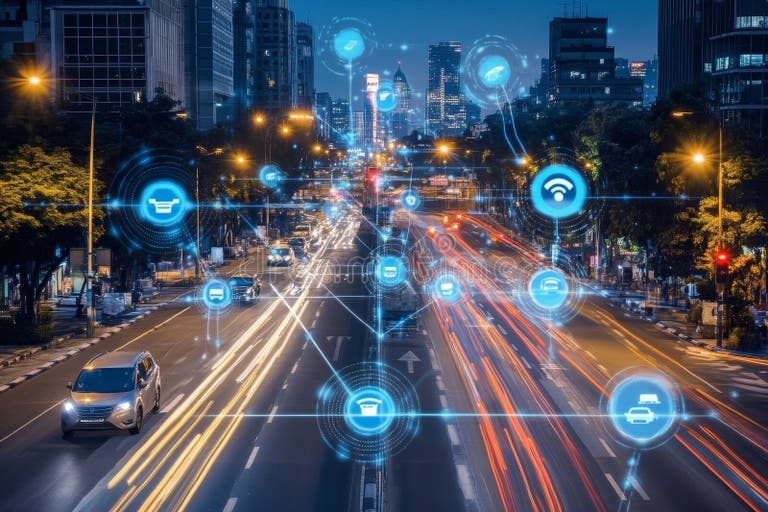 Smart Urban Connectivity a Street Designed with Advanced Digital ...