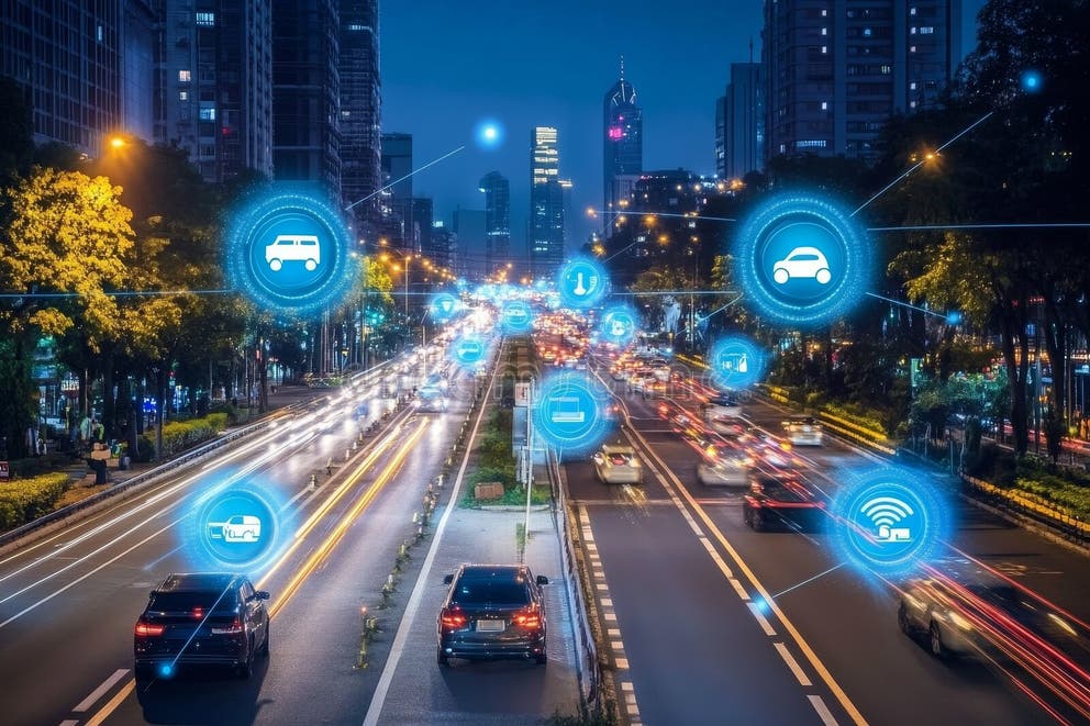 Smart Urban Connectivity a Street Designed with Advanced Digital ...