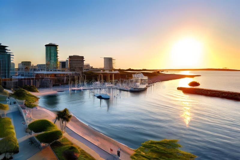 Smart Urban Waterfront Management Ai Systems that Manage and Pr Stock ...