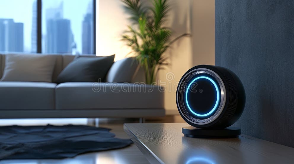 Smart Vent in Futuristic Home Setup . Stock Illustration - Illustration ...