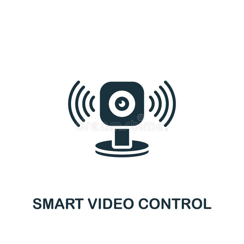 Smart Video Control Icon. Creative Element Design from Smart Home Icons ...