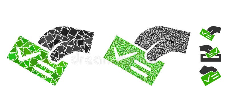 Smart Vote Composition Icon of Rough Items Stock Vector - Illustration ...