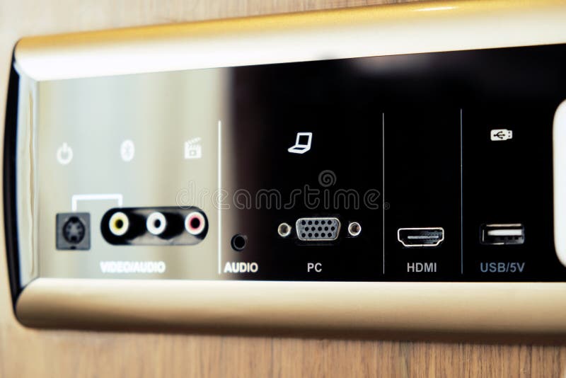 Smart Wall Plug for Usb and Internet Port. Stock Image - Image of black ...