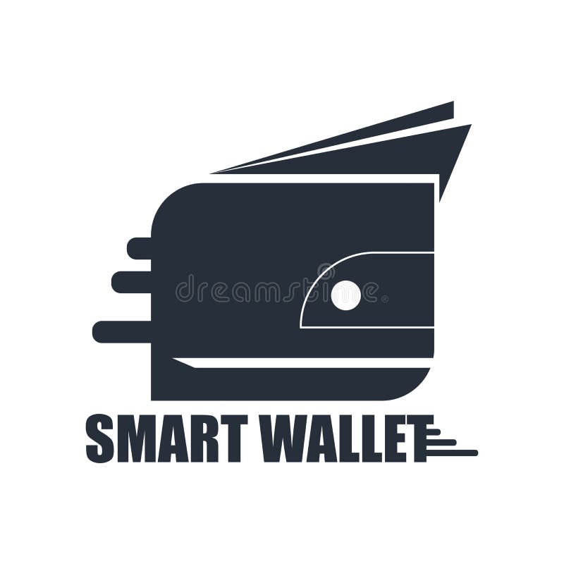Smart Wallet Icon Vector Sign and Symbol Isolated on White Background ...