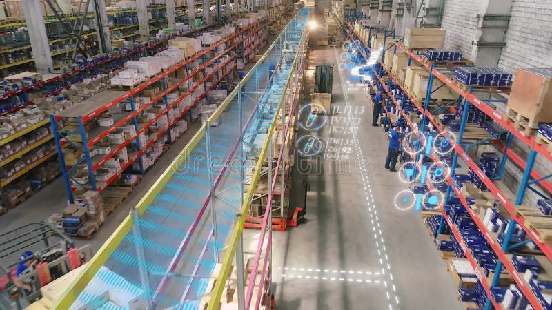 Smart Warehouse at the Factory. Visualization of a Smart Warehouse ...