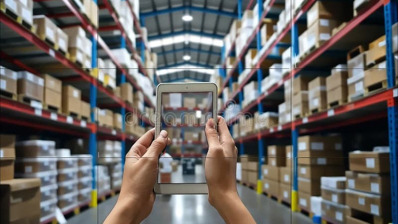 Smart Warehouse Management Innovative Software in Computer for Real ...