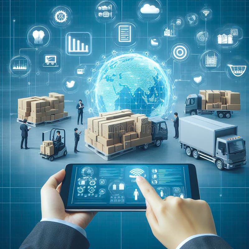 Smart Warehouse Management System, Featuring Interconnected IoT Devices ...