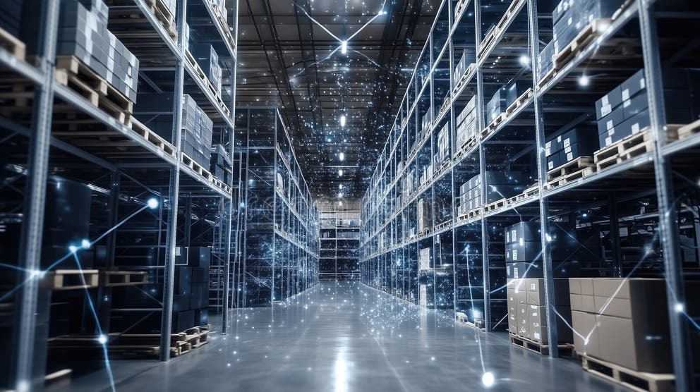 Smart Warehouse Management System, Featuring Interconnected IoT Devices ...