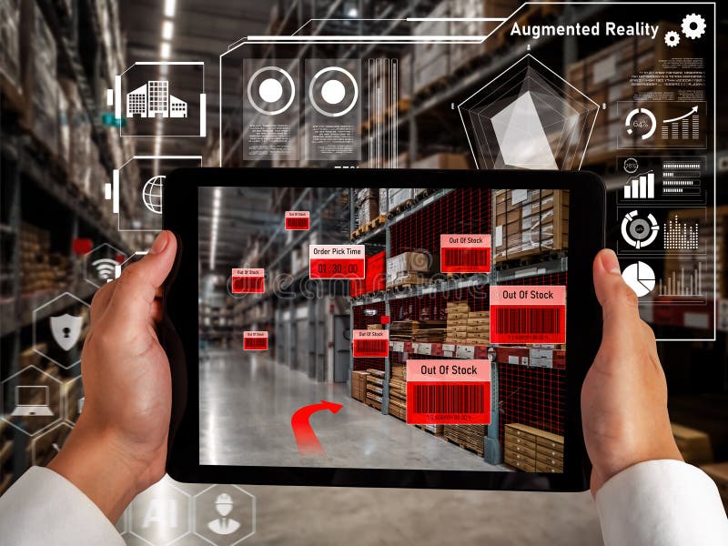 Smart Warehouse Management System Using Augmented Reality Technology Stock Photo - Image of ...