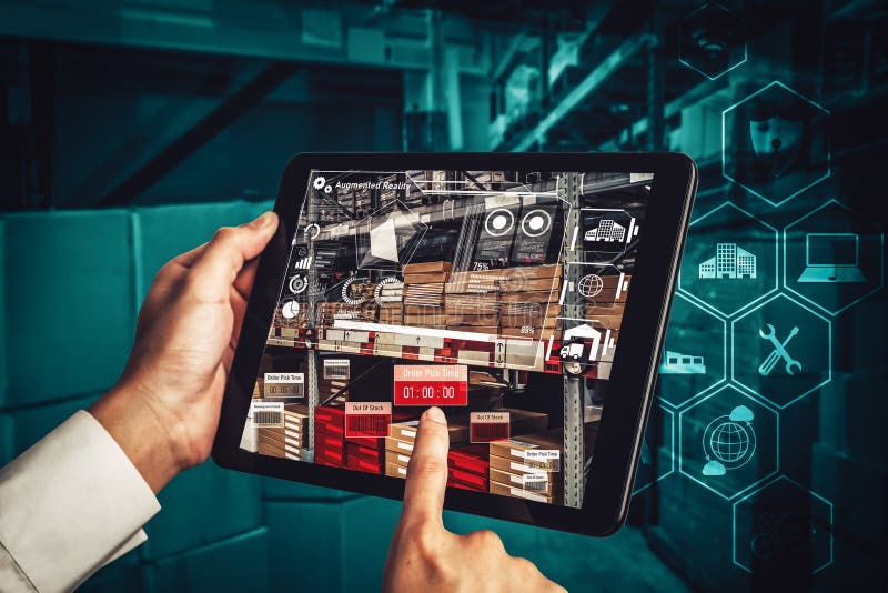 Smart Warehouse Management System Using Augmented Reality Technology Stock Photo - Image of ...