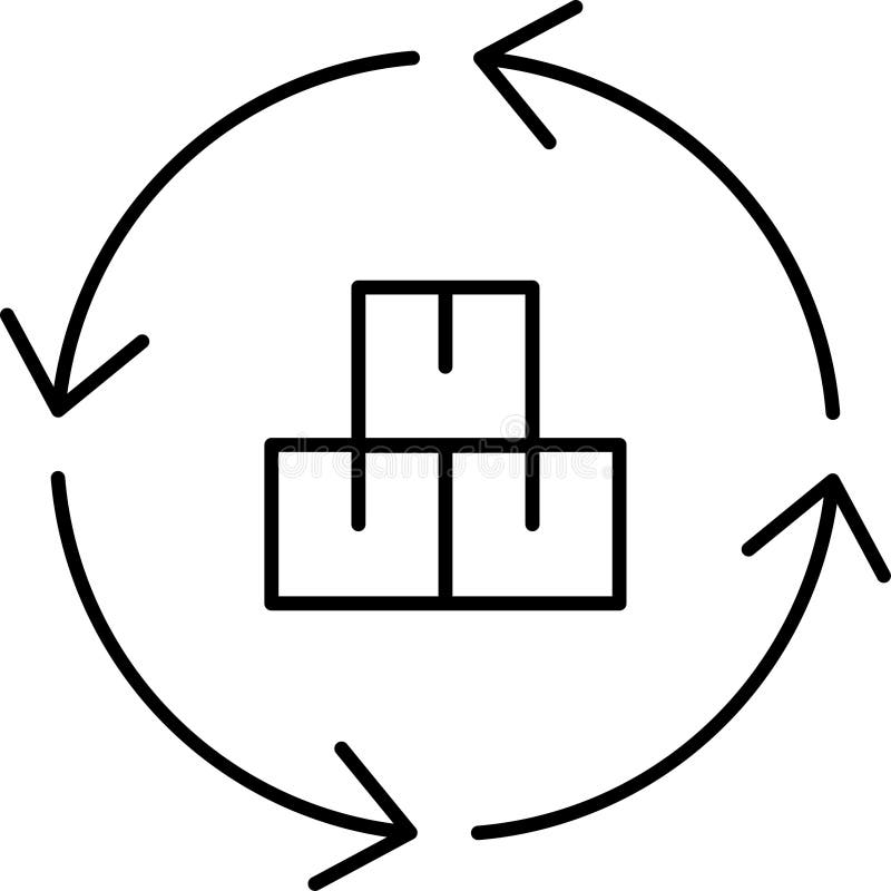 Smart Warehouse - Thin Line Vector Icon. Pixel Perfect Stock Vector ...