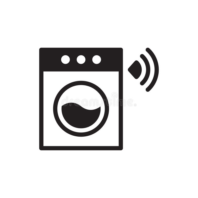 Smart washing machine icon stock vector. Illustration of clean - 362405491