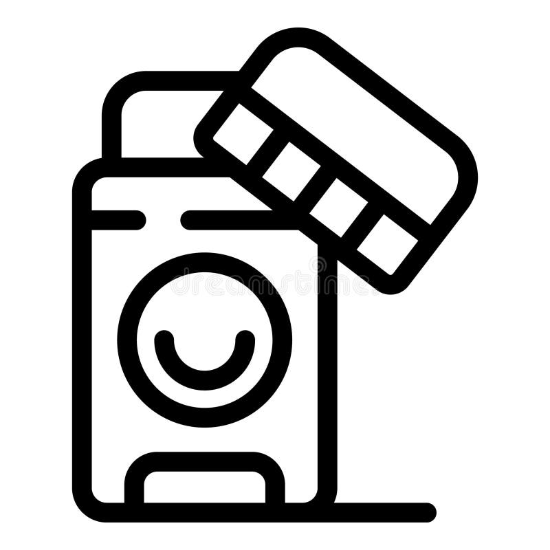 Smart Washing Machine Using Credit Card for Payment Stock Vector ...